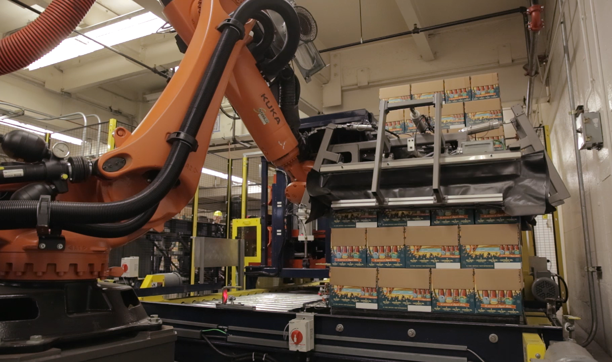 Robotic Bottle Depalletizing | Brewery Automation | MWES